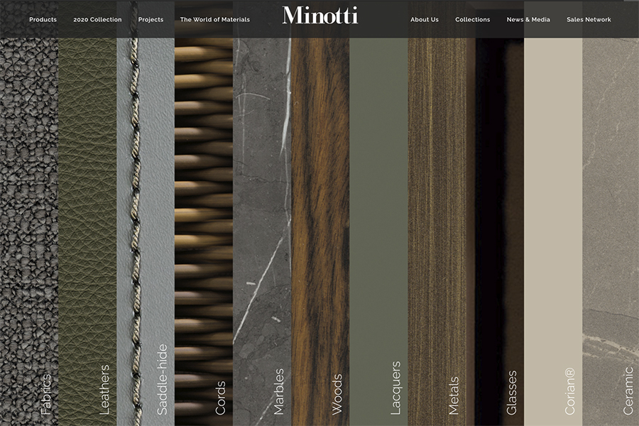 MINOTTI: 2020 TEXTILE AND LEATHER COLLECTION – Bruno-Wickart Blog